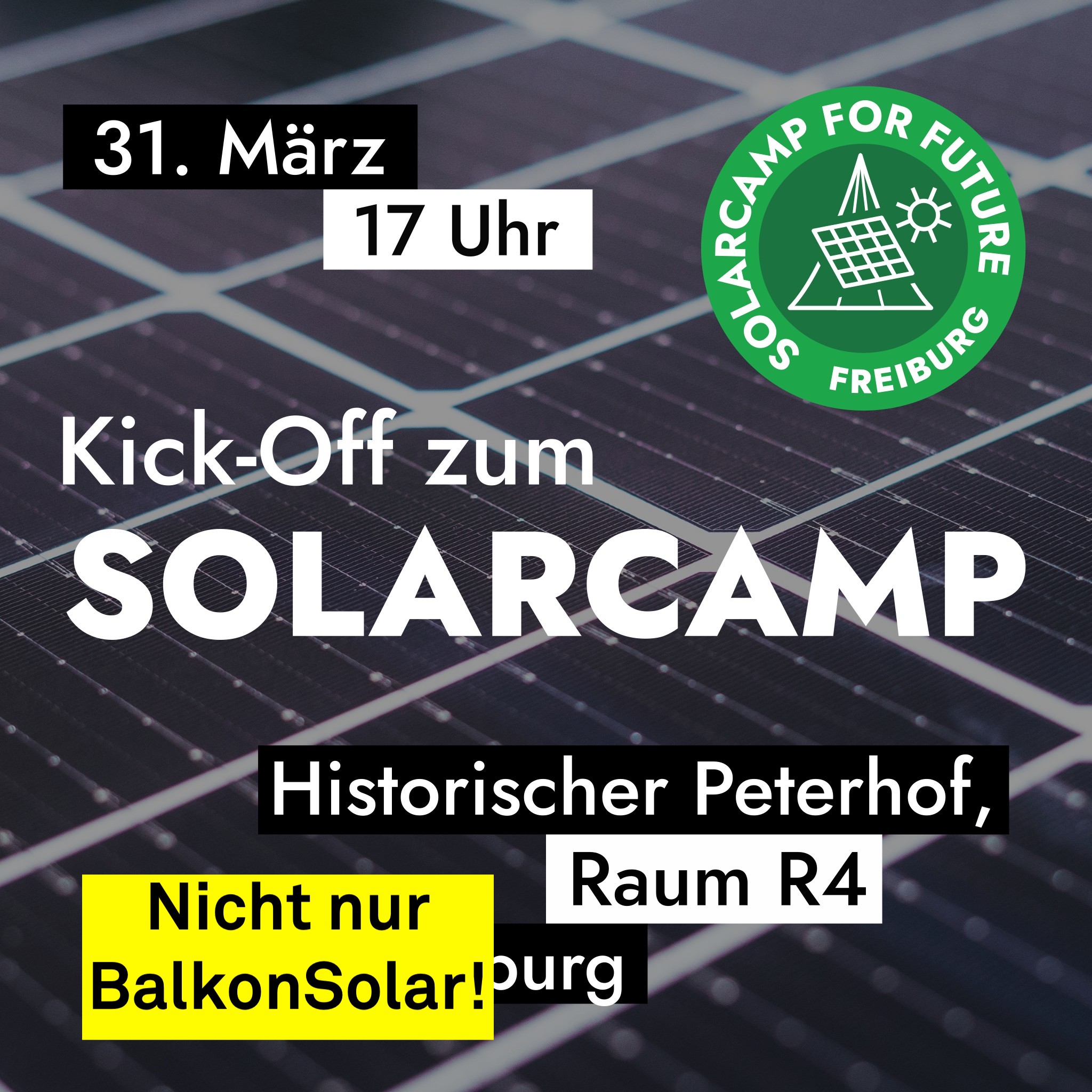 Solarcamp Freiburg vorbereiten! – Alles über Steckersolar ...